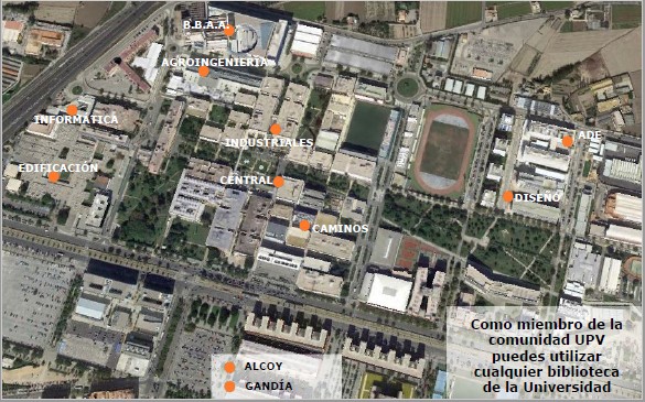 Plano bibliotecas UPV : School of Civil Engineering Library : UPV