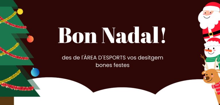 L’ Àrea d’ Esports de la UPV vos desitja bon Nadal | AD | UPV