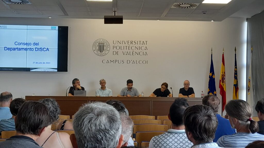 Consejo de Departamento Julio 2023 | DISCA | UPV