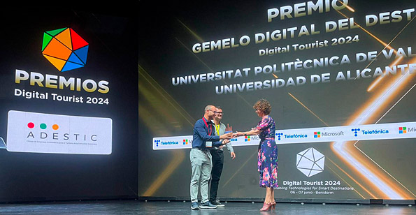 Noticia UPV: El projecte CHAN-TWIN de la UPV i la UA resulta premiat en el Digital Tourist 2024 ...